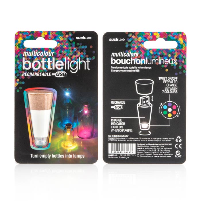 Bottle Light Multicolour - 7 Kleuren | Ecomondo webshop