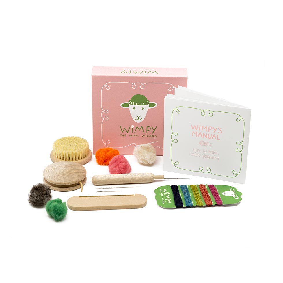 Wimpy the Wool Wizard – Reparatieset Wol - Ecomondo