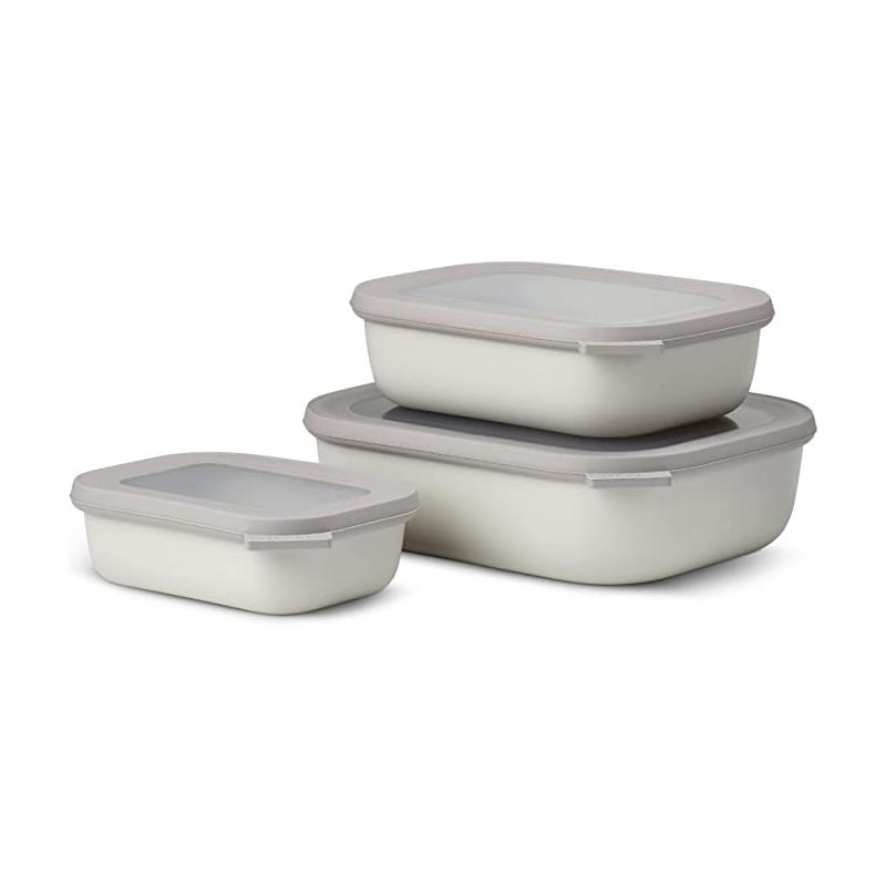 Mepal Cirqula Multikom Rechthoek - Set van 3 I Ecomondo